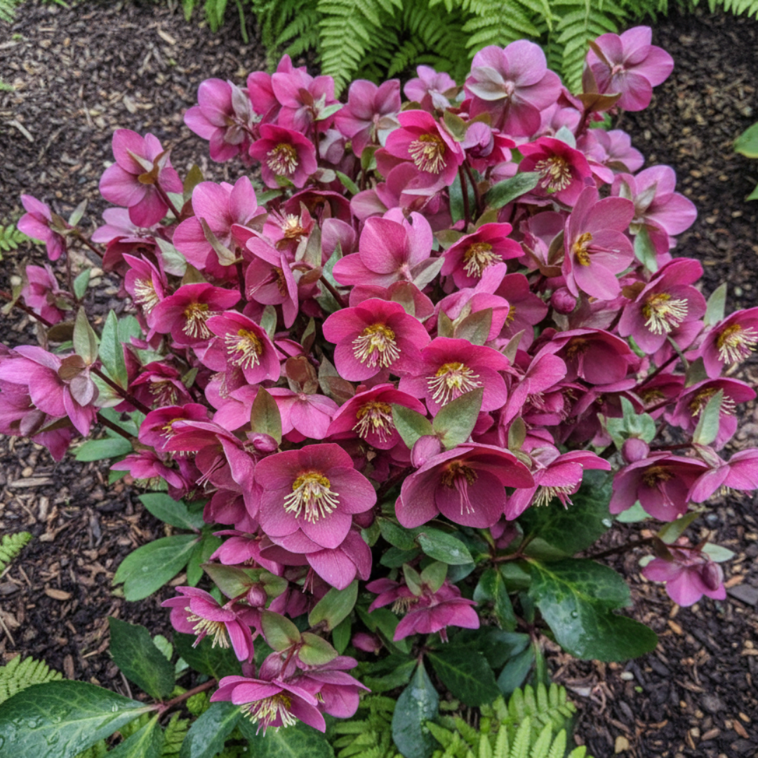 Helleborus (Rodney Davey Marbled Group) Anna's Red ='Abcrd02' – Cedar ...