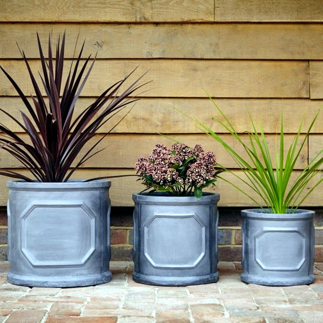 Ex-display Fibreclay Chelsea Cylinder Planter at Cedar Nursery - Plants ...